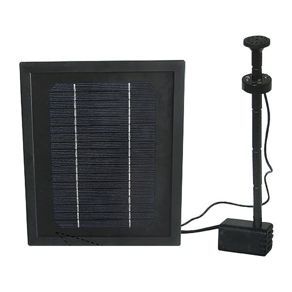 Solcelle springvand 250 med led lys og indbyggede skumringssensor