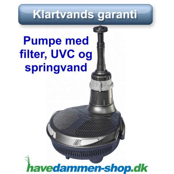 EasyClear 3000, filter til havedam, filter med springvand